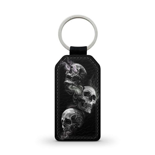 Porte-clé Skull tete de mort satan diable gothique Hard rock Satanique ...
