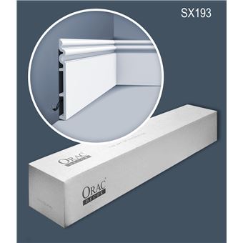 Plinthe Moulure décorative Orac Decor - SX193-box blanc 2m - Décoration ...