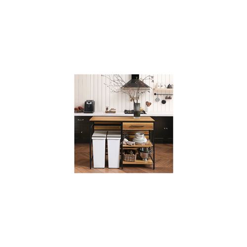 -10€ sur SoBuy® FSB71-PF Table de Cuisine Meuble de Rangement Cuisine ...