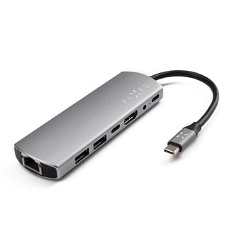 HUB FIXED 7IN1 en aluminium avec interface USB-C pour ordinateurs ...