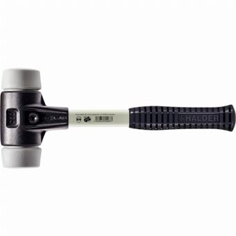 Maillet HALDER SIMPLEX TPE moyen avec boîtier en fonte malléable renforcée et manche en fibre de ...