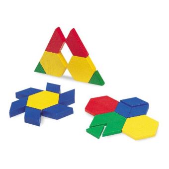 Learning Resources Plastic Pattern Blocks .5cm, Set of 100 - Jeu chiffres et calcul - Achat ...
