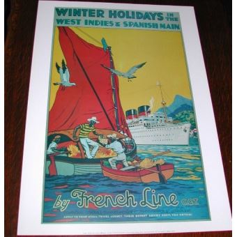 French Line - 50x70 cm - AFFICHE / POSTER - Achat & prix | fnac