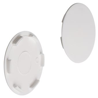Cache trou blanc 35mm plastique capuchon protection meuble mur ...