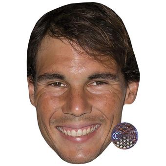 IMPRESSION DIRECT Masque en carton 2D Rafael Nadal - Tennis - Taille A4 ...