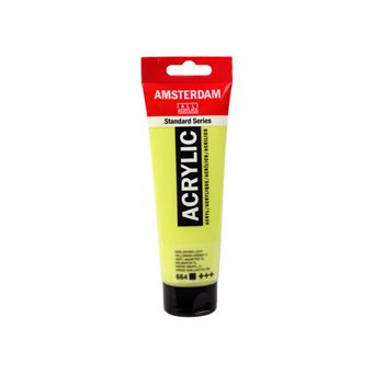 Peinture Acrylique en tube - Vert jaunâtre clair - 664 - Amsterdam ...