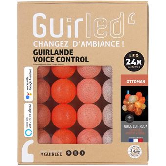 Guirlande boule lumineuse 24 LED Voice Control - Ottoman - Achat & prix ...
