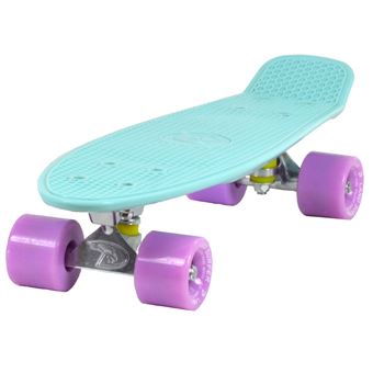 Skateboard LAND SURFER® Planche Bleue Roues Violettes - Skateboard ...