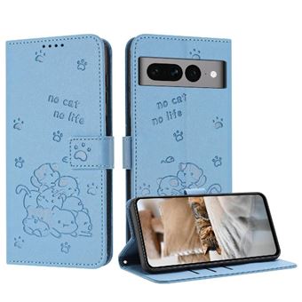 Flip Étui Pour Google Pixel 7 Pro Porte-cartes Kickstand Chat Mignon ...