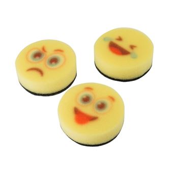 Lot de 3 éponges de vaisselle motifs emoji Fackelmann Tecno ref 60132 ...