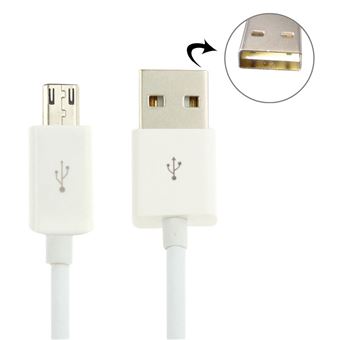 (#19) 2m Micro USB Double Sided Sync Data / Charging Cable, For Samsung ...