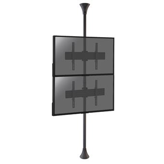 support vitrine KIMEX 032-2012K3 inclinable pour 2 écrans TV 32'' - 75'' - Hauteur 240cm ...