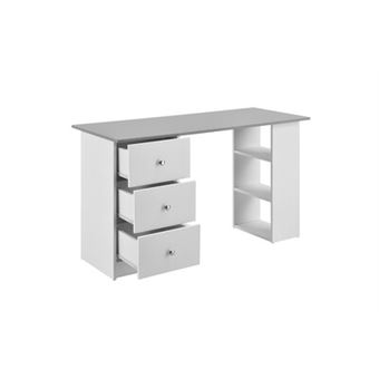 Bureau table de bureau poste de travail informatique avec 3 tiroirs ...