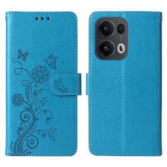 Flip Étui Pour Oppo Reno 14 PRO 5G Fentes à cartes Fleur Flip Cuir ...