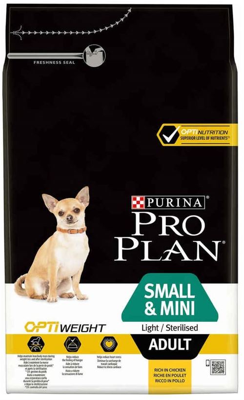 PRO PLAN Light/Sterilised Small & Mini Adult au Poulet - Croquettes ...