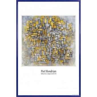 Poster Encadré: Piet Mondrian - Tableau No 2, Composition No VII, 1913 ...