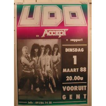 Udo - Accept - 61x86 cm - AFFICHE / POSTER - Achat & prix | fnac