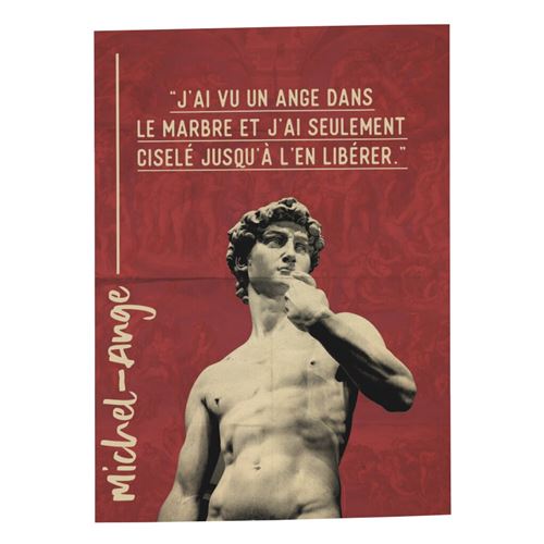 Fabulous Poster Michel-ange citation (61cm x 86cm) - Achat & prix | fnac
