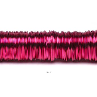 Fil décoratif laque Fuchsia D0.50mm finition brillant 50m monture bois ...