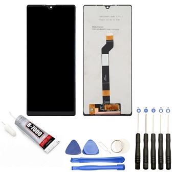 Ecran complet : Vitre tactile + écran LCD pour Sony Xperia L4 taille 6.2 noir XQ-AD52, XQ-AD51 ...
