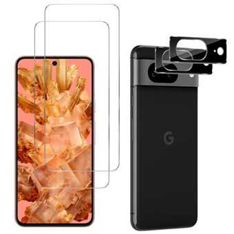 Verre Trempé pour Google Pixel 8 et Protection Caméra [Pack 2] Film ...