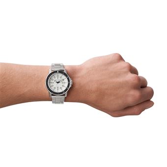 Montre Armani Exchange a trois aiguilles en acier inoxydable pour homme AX1853