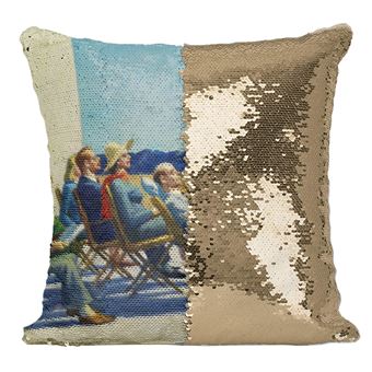 Fabulous Coussin avec Housse Sequin - Paillettes Doré People In The Sun ...