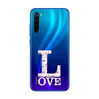 Coque Redmi NOTE 8 Love fleur rose shabby liberty transparente - Coque ...