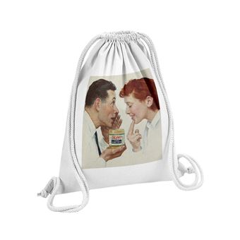 Fabulous Sac de Gym en Coton Blanc Beurre de Cacahuete Skippy Peinture ...