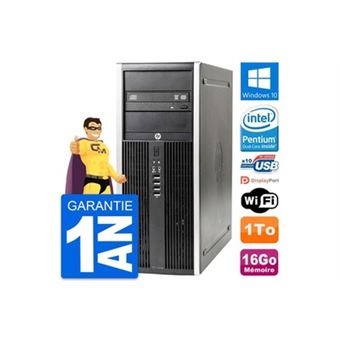 Pc tour hp elite 8300 intel dual-core g630 ram 16go disque 1to windows ...