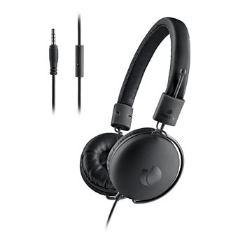 NGS CROSS HOP BLACK: Casque avec microphone et connexion jack 3,5 mm ...