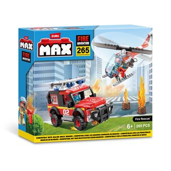 Max adventure fire rescue playset (265 pieces) - Garage jouet - Achat ...