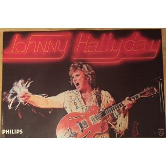 Johnny HALLYDAY - 38x58 cm - AFFICHE / POSTER - Achat & prix | fnac