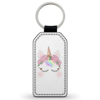 Porte-Clés Fifrelin Noir en Simili Cuir Licorne Unicorn Cute Mignon ...