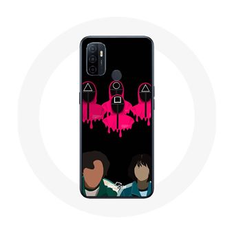Coque Oppo A53 Squid Game Seong Gi hun et Kang Sae Byeok Masques ...