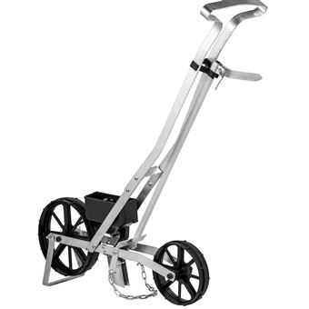 Semoir Jardin Manuel Aluminium ABS épandeur Engrais Gazon 78-84 cm ...