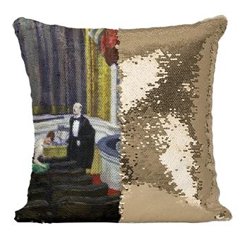 Fabulous Coussin avec Housse Sequin - Paillettes Doré Two On The Aisle ...