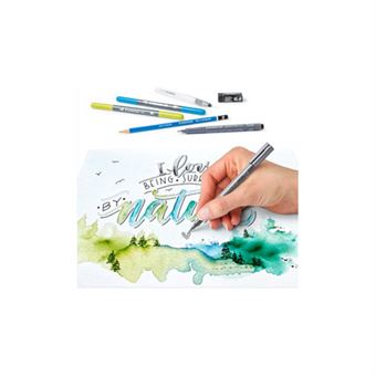 STAEDTLER Kit aquarelle & de calligraphie Watercolor - Peinture enfant ...