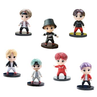Set de 7 pièces Figurines BTS Bangtan Boys 8 cm - Figurine de ...