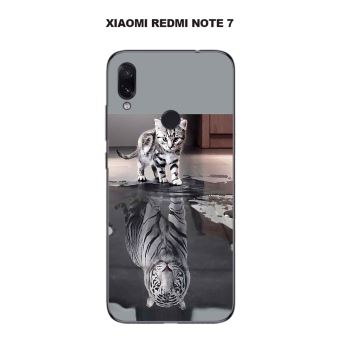 Coque Xiaomi Redmi NOTE 7 design Chat Tigre Blanc - Coque et étui ...