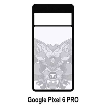 Coque My-Kase pour google Pixel 6 PRO - loup fond blanc - Silicone ...