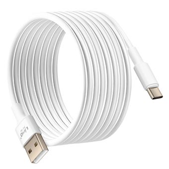 Câble USB vers USB C 3A Longueur 3m Charge et Synchronisation Fichiers ...