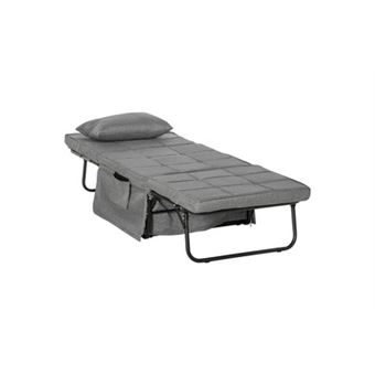 Fauteuil relax canapé pouf lit d'appoint 4 en 1 dossier inclinable 5 ...