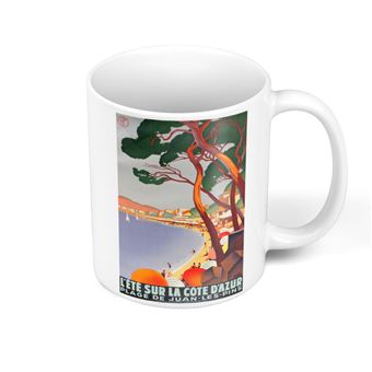 Fabulous Mug céramique Ete Sur la Cote D'Azur Affiche Vintage - Tasse ...