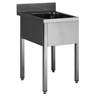 Plonge Inox avec 1 Bac de 600X500X300 MM - L2G - SPL77-1B - Installations cuisine - Achat & prix ...
