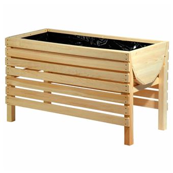 dobar Lit surélevé avec feuille de plantation naturel - Jardinières et ...