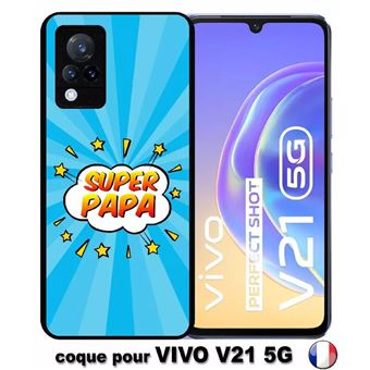 Coque My-Kase pour vivo V21 4G/5G - super papa fond graphique bleu ...