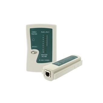 Testeur câble réseau rj45 et rj11 blanc - Câble et connectique HiFi ...