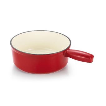 Poêlon fonte émaillée 22cm rouge Tableandcook 403784 - Fondue - Achat ...