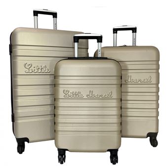 Lot 3 Valises Rigides dont 1 Valise Cabine Little Marcel ABS TAUPE ...